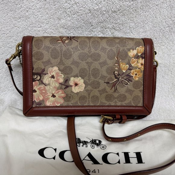 Coach | Bags | Coach 941 Riley Signature Canvas Prairie Blossoms ...